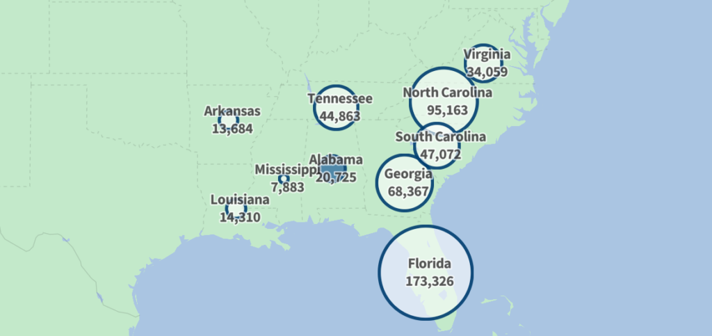 June Map of the Month - Southeast Energy Efficiency Alliance