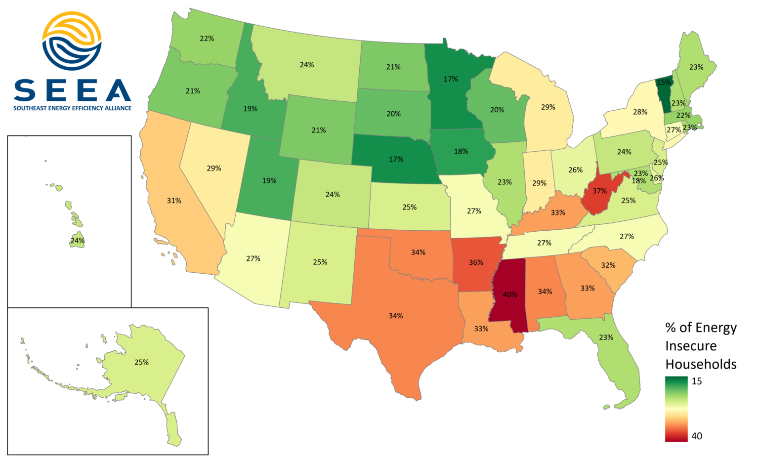 Map of the Month - January - Southeast Energy Efficiency Alliance