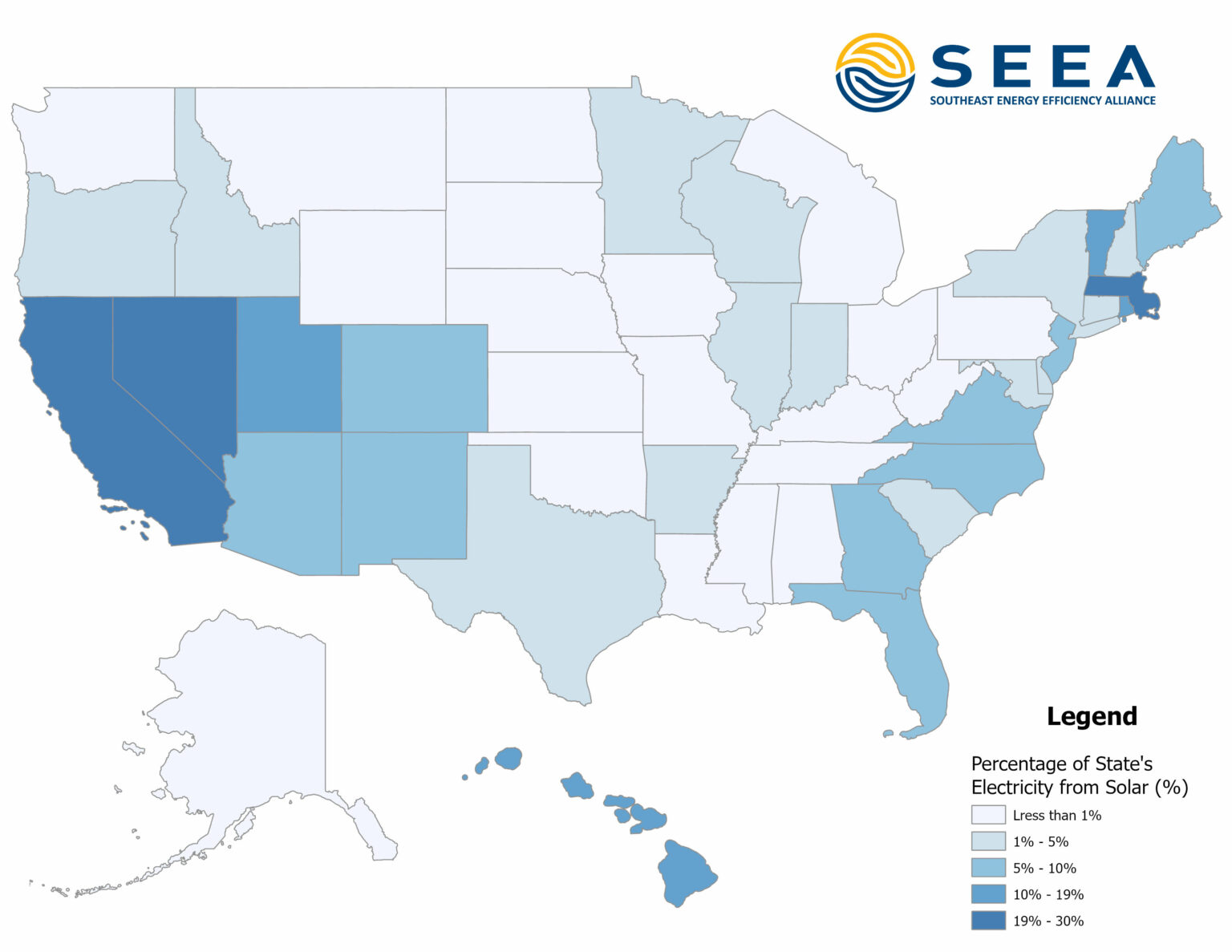 Map of the Month - March - Southeast Energy Efficiency Alliance